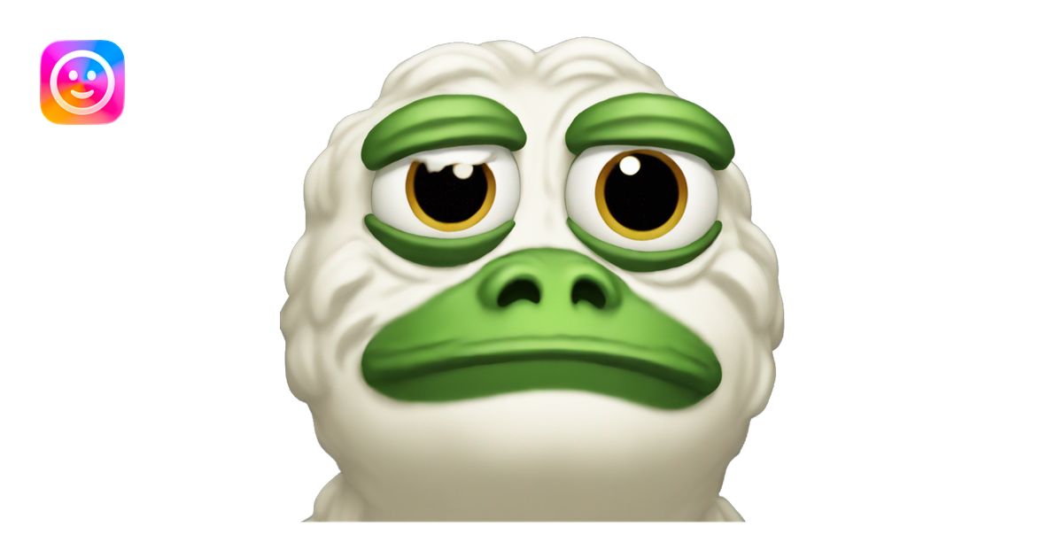 pepe sad face with kekW emoji | AI Emoji Generator