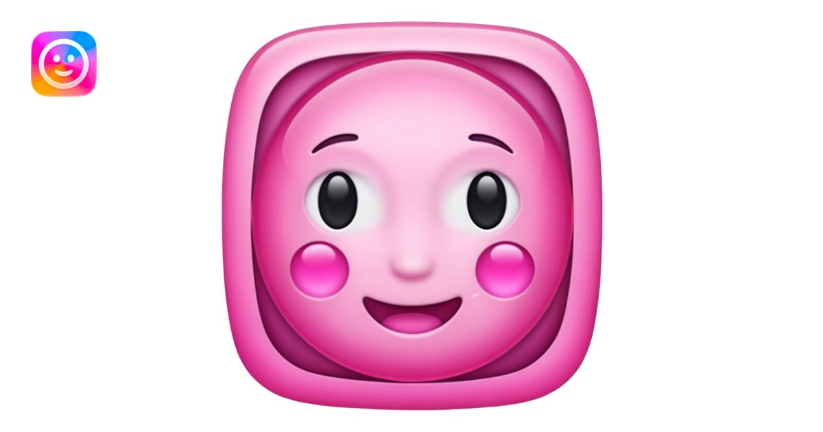 Pink core emoji | AI Emoji Generator