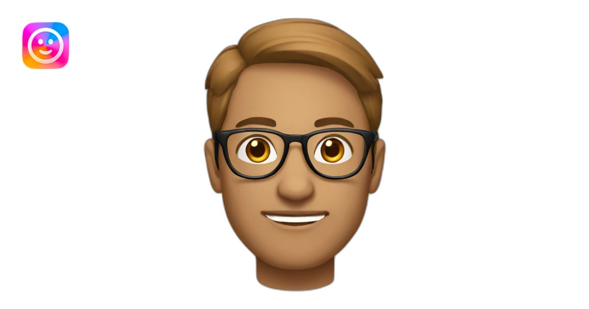 a light brown Pakistani male, with round glasses, tech nerd emoji | AI ...