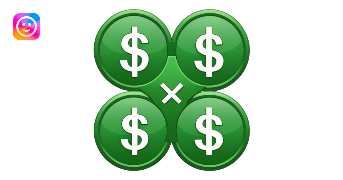 checkmark with dollar and cent symbols emoji | AI Emoji Generator