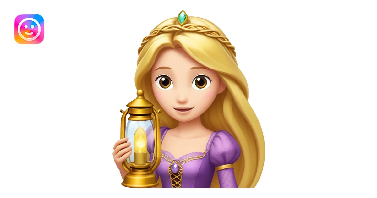 Lanterna da Rapunzel emoji | AI Emoji Generator