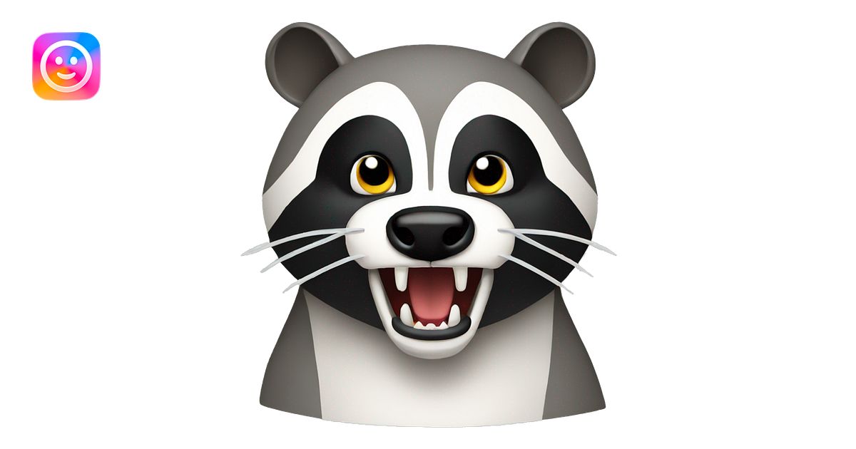 angry badger on computer emoji | AI Emoji Generator