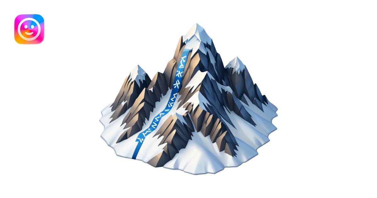 add "K2" label to designate it as k2 mountain emoji | AI Emoji Generator