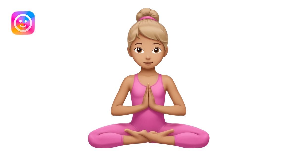 yoga pose by a little girl emoji | AI Emoji Generator