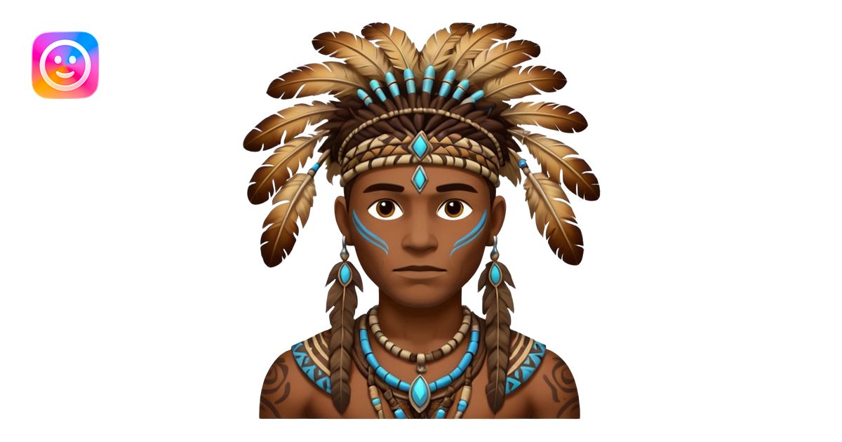 elemental tribal man emoji | AI Emoji Generator