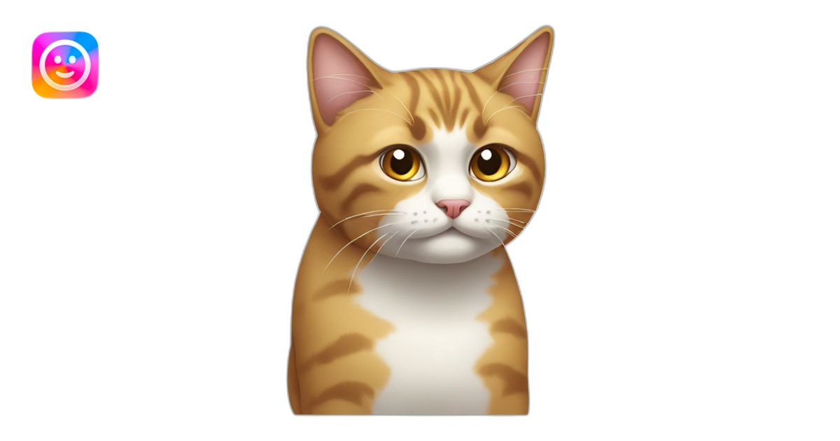 puzzled cat emoji | AI Emoji Generator