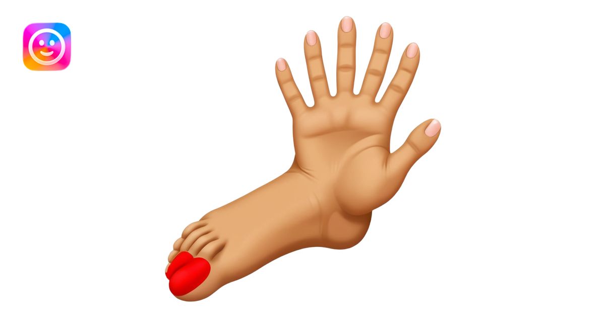 Foot high five emoji | AI Emoji Generator