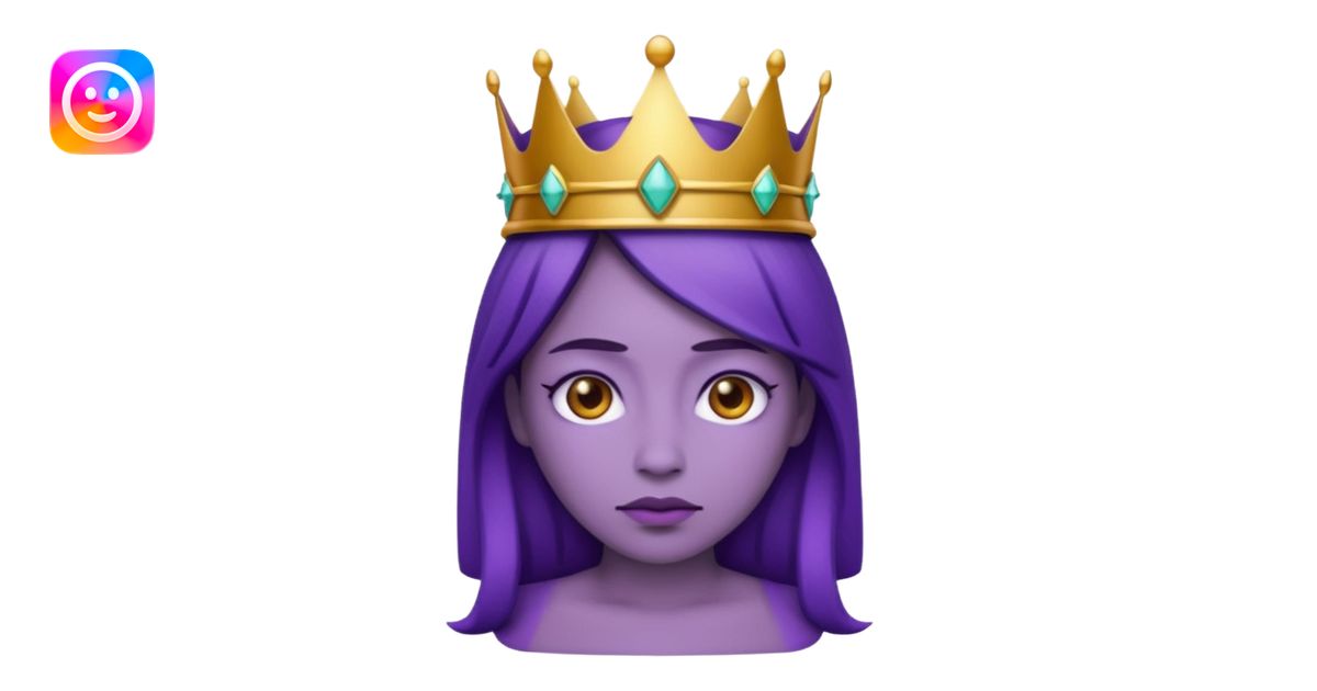 emoji of a racially ambiguous woman, who looks serious. no skin color ...