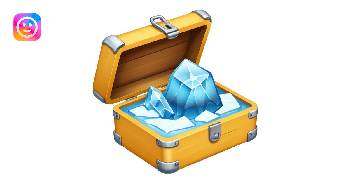 a pin box which break ice emoji | AI Emoji Generator