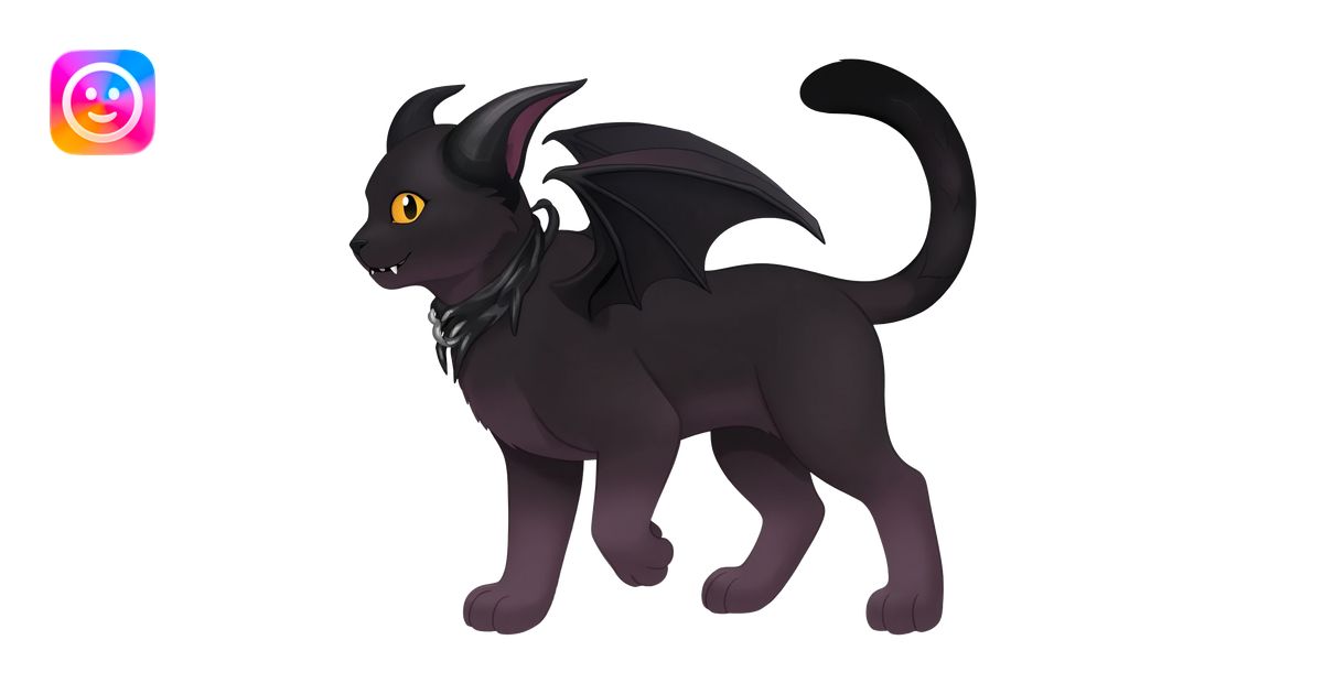 Dark Vampiric Black Lykoi-Caracal-Bat-Litten-Torracat-Noibat-Hybrid ...