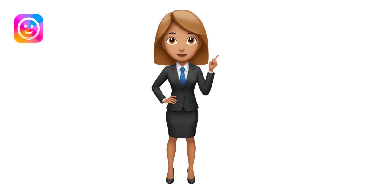 LAdy Boss, different pose emoji | AI Emoji Generator