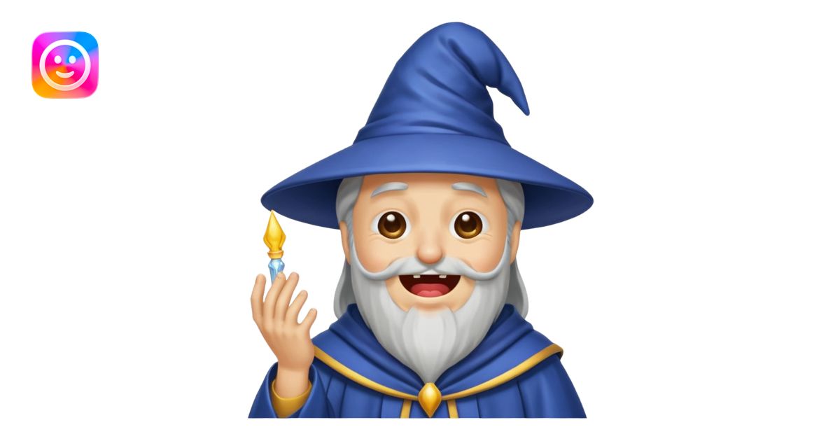 wizard who is laughing and crying at the same time emoji | AI Emoji ...