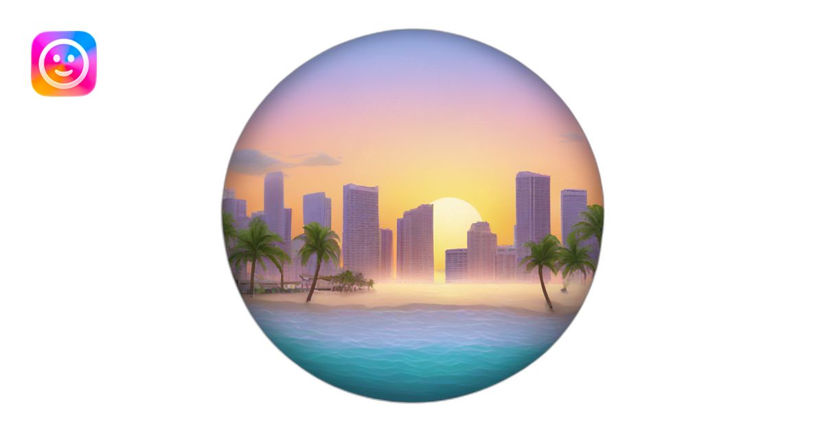 Miami emoji | AI Emoji Generator