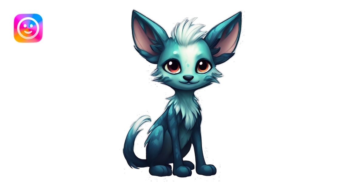 Cool cute Kawaii edgy fantasy shiny animal fursona Fionbri vernid by ...