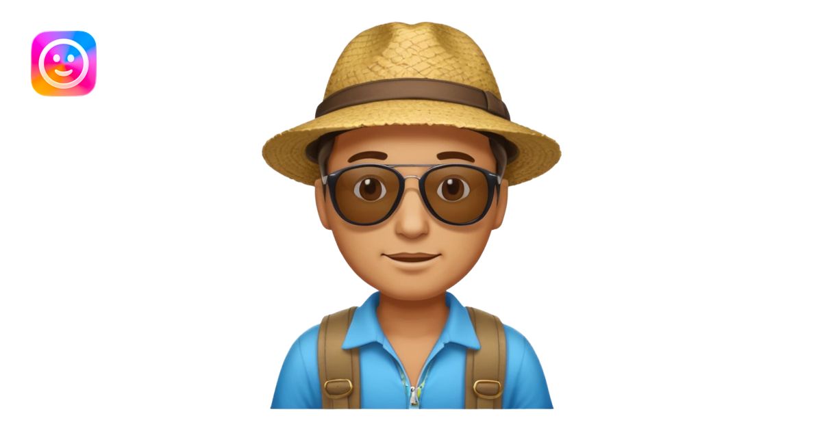 Male tourist in Peru emoji | AI Emoji Generator