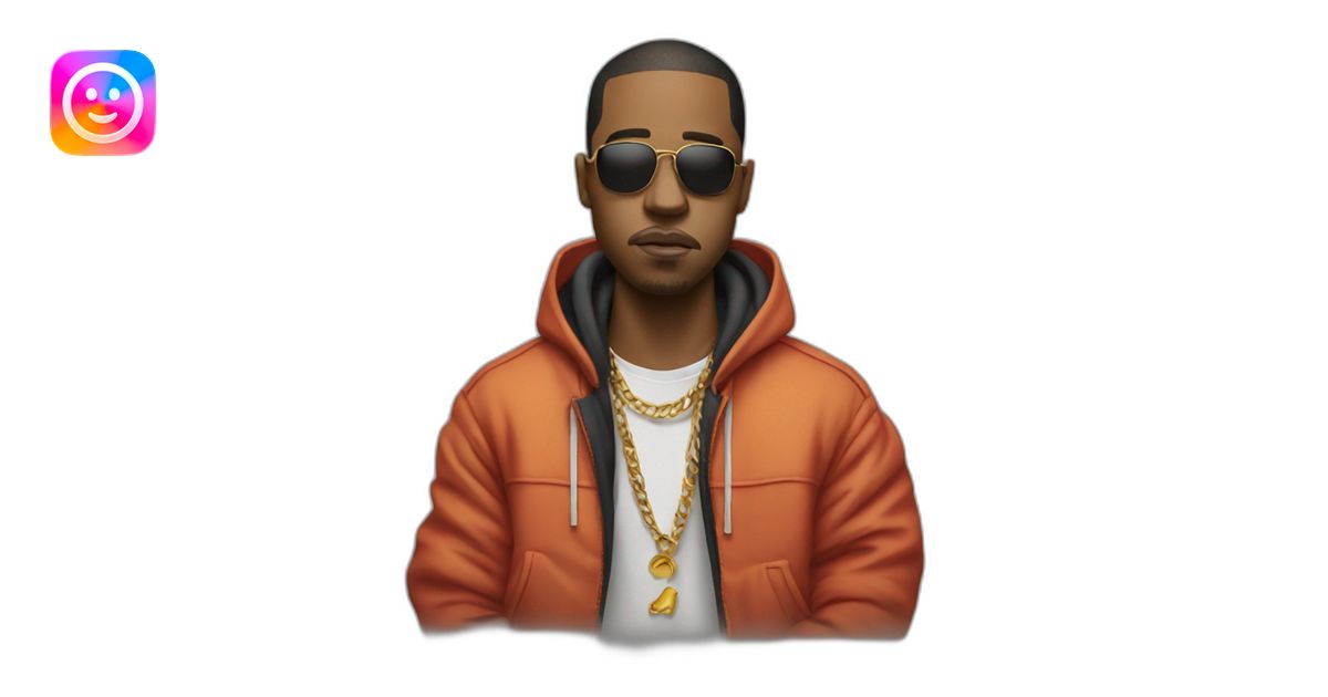 Destroy lonely rapper emoji | AI Emoji Generator