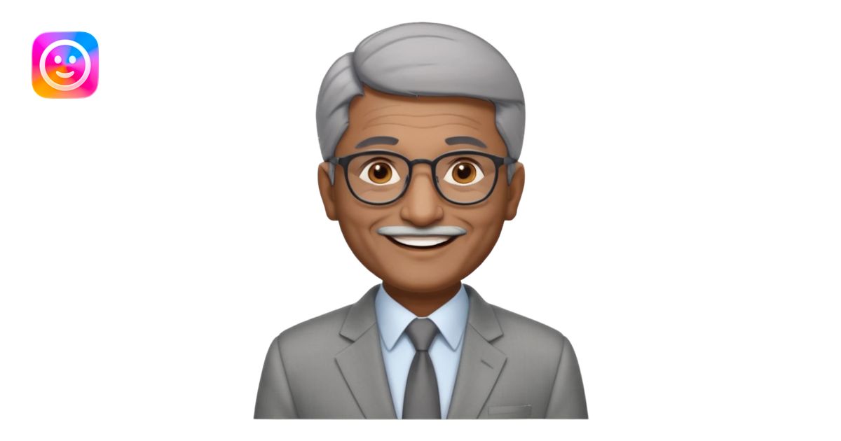 60 yr old indian man, short straight dark grey hair brushed foreward ...