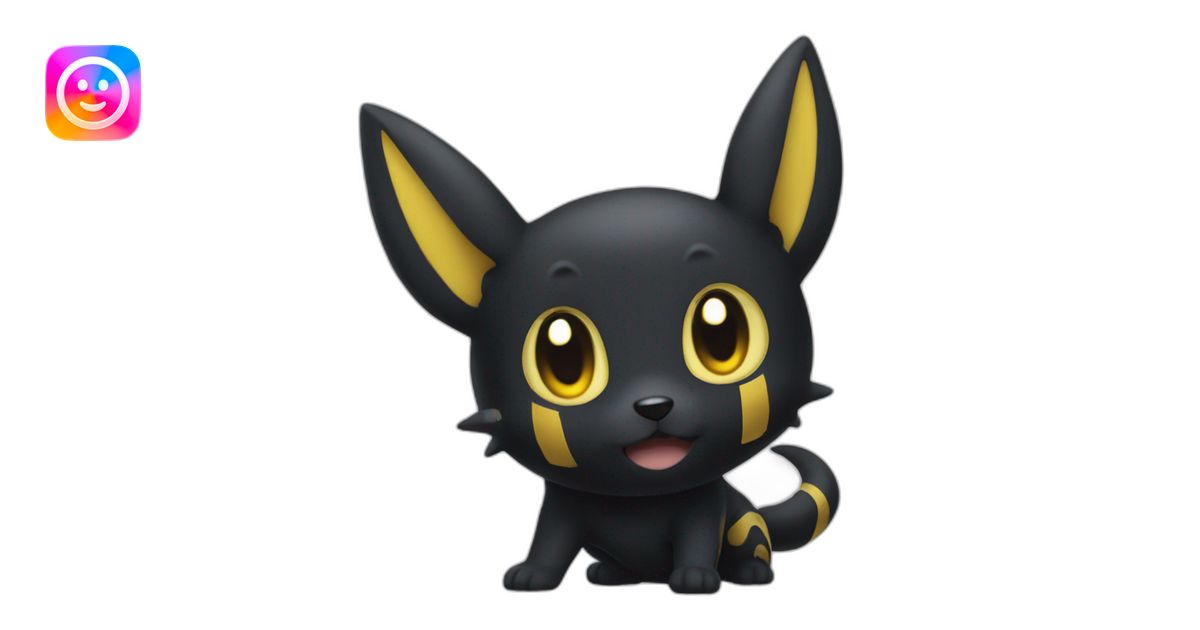 umbreon pokemon emoji | AI Emoji Generator