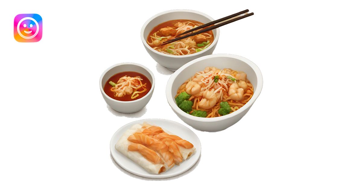 asian food emoji | AI Emoji Generator