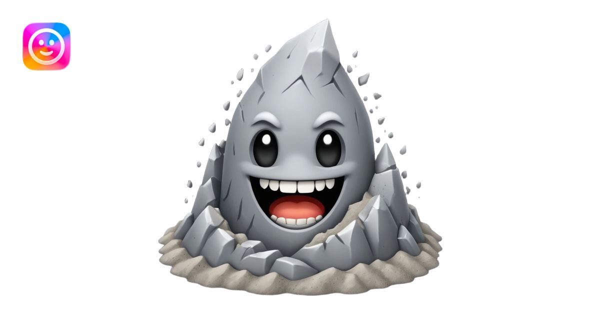 a pile of ash and dust with teeth emoji | AI Emoji Generator