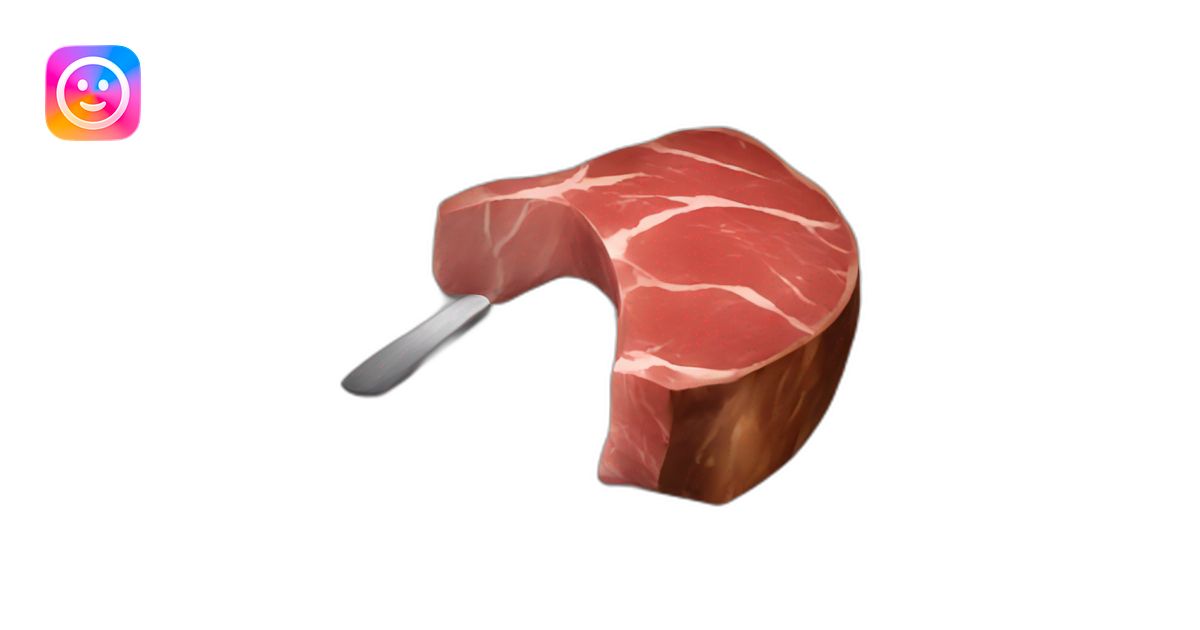 a rich steak emoji | AI Emoji Generator