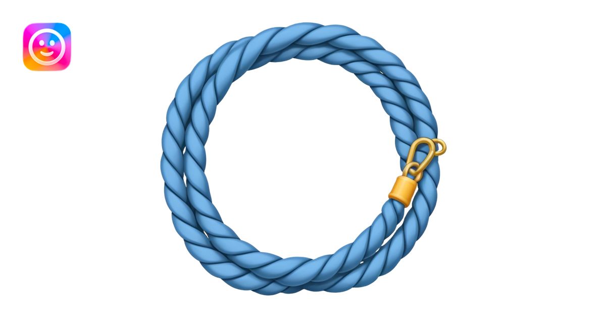 SAFETY ROPE emoji | AI Emoji Generator
