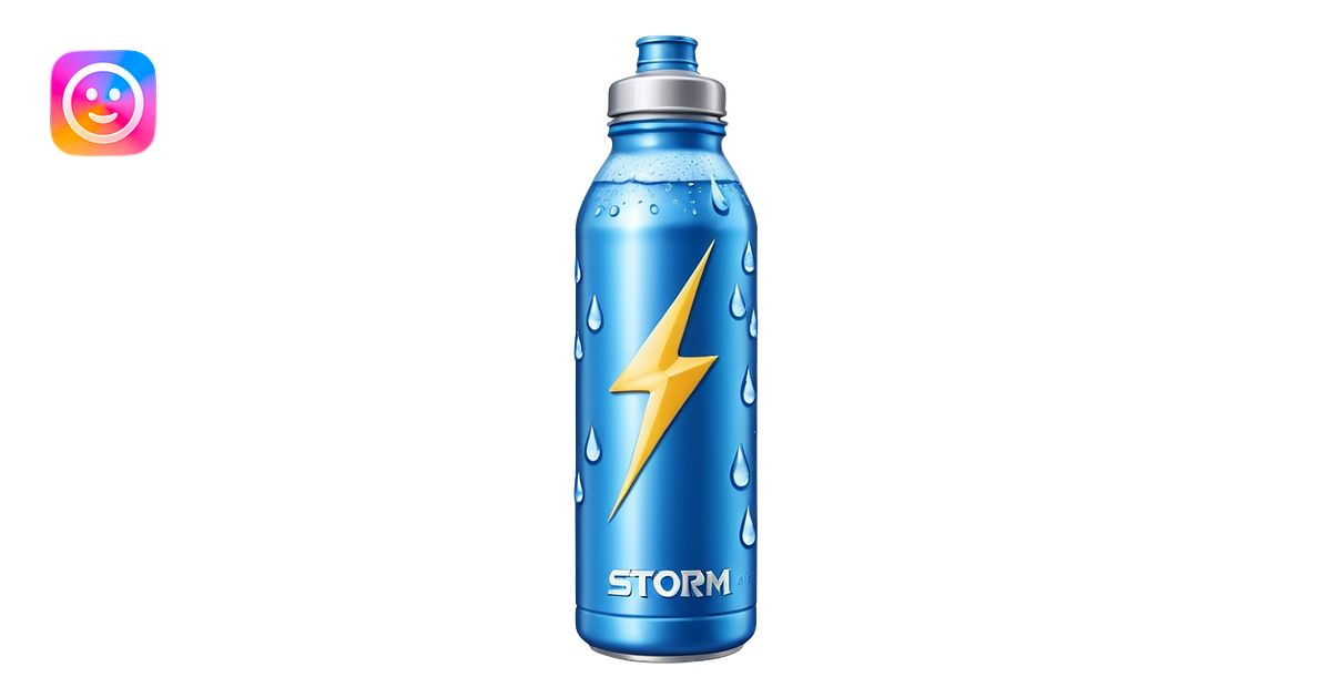 storm energy drink bottle like the can i creatw emoji | AI Emoji Generator