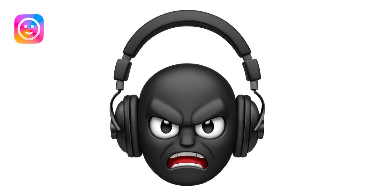 angry headphones emoji | AI Emoji Generator