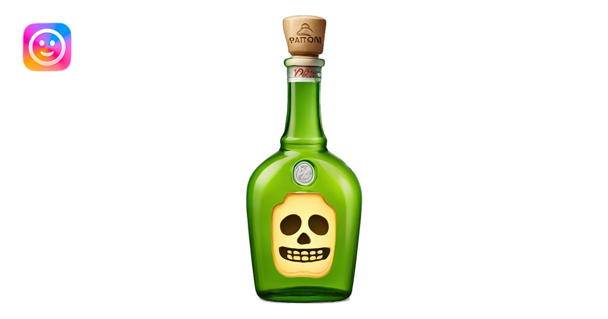 A bottle of Patron tequila emoji | AI Emoji Generator