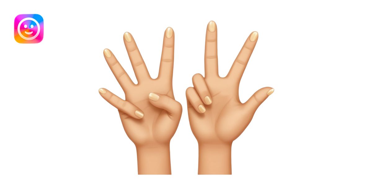 Two hands giving a "spirit fingers" or jazz-hands motion, maybe with ...