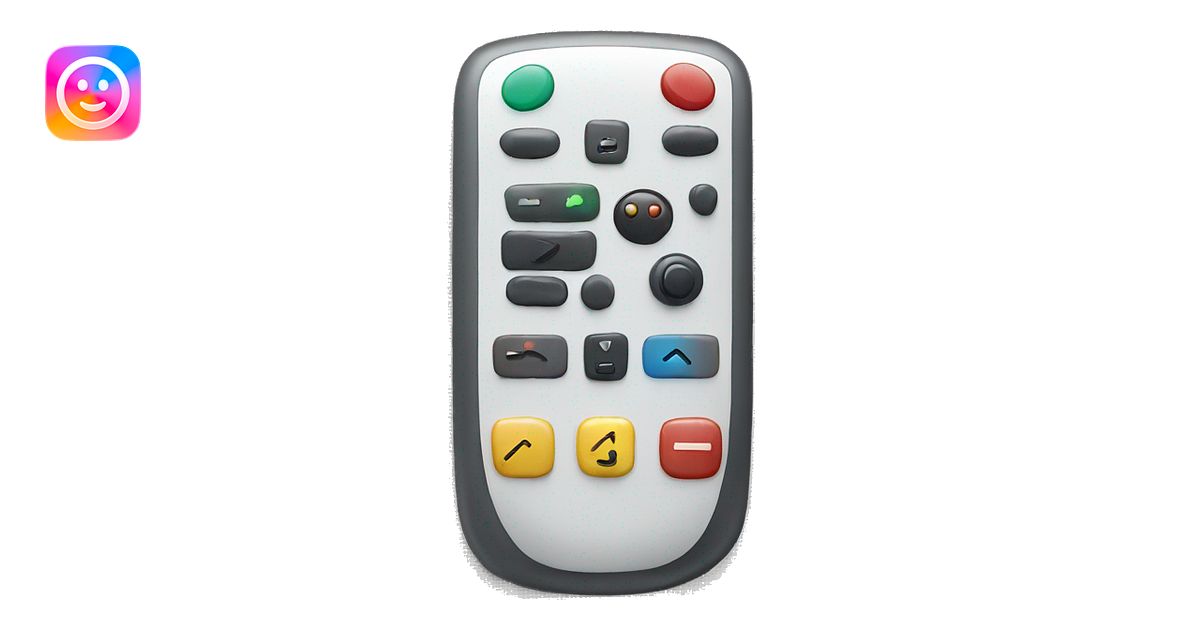 smart remote controller for TV emoji | AI Emoji Generator