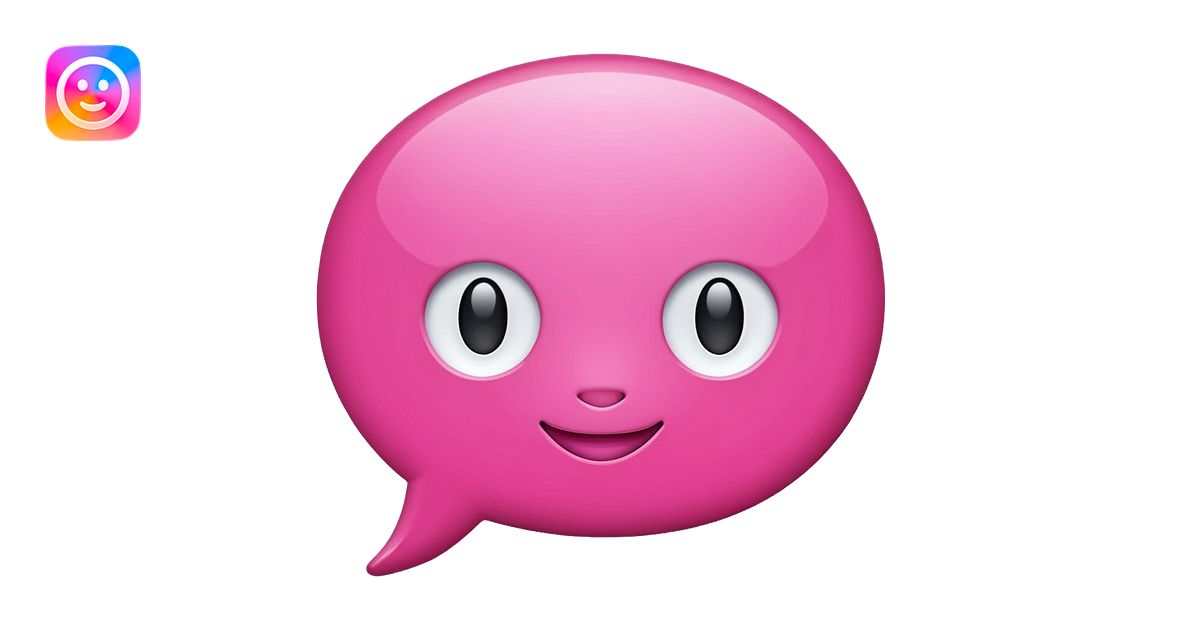 pink chat gpt ai app logo emoji | AI Emoji Generator