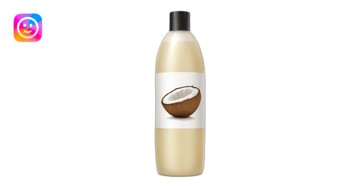 Coconut shampoo for hair emoji | AI Emoji Generator