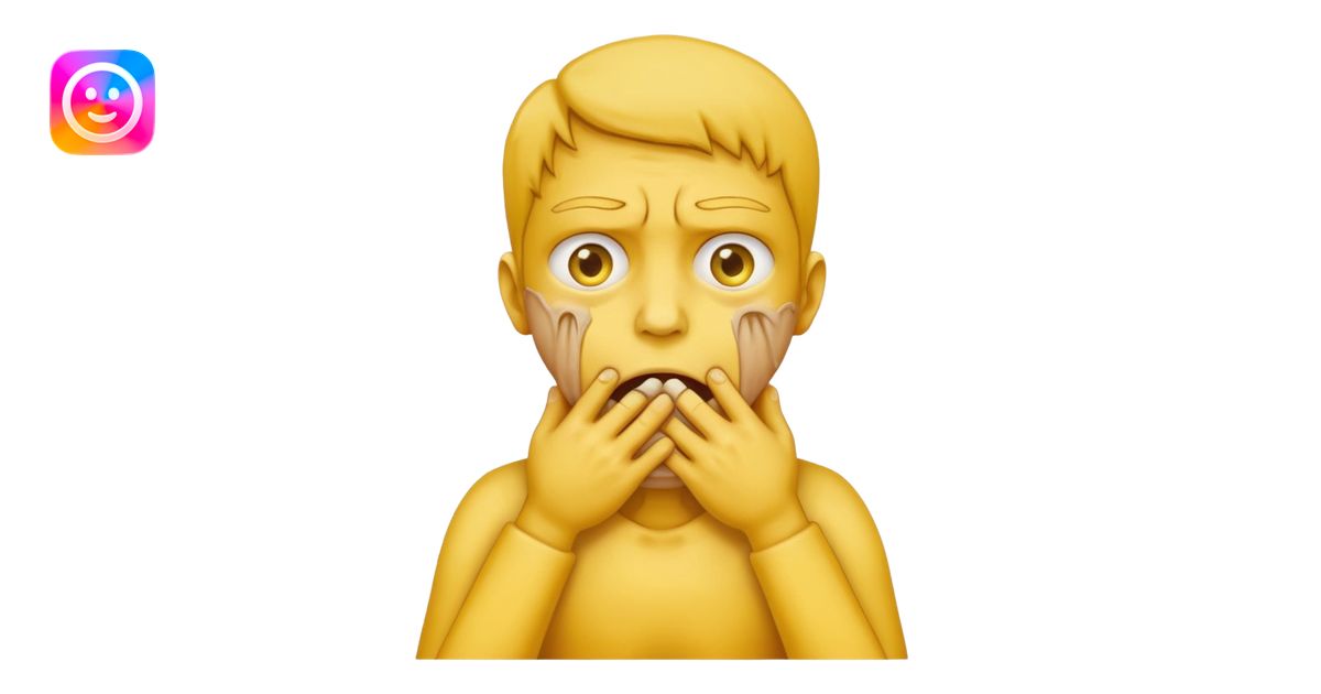 yellow face choking, bulging eyes, hands on throat emoji | AI Emoji ...