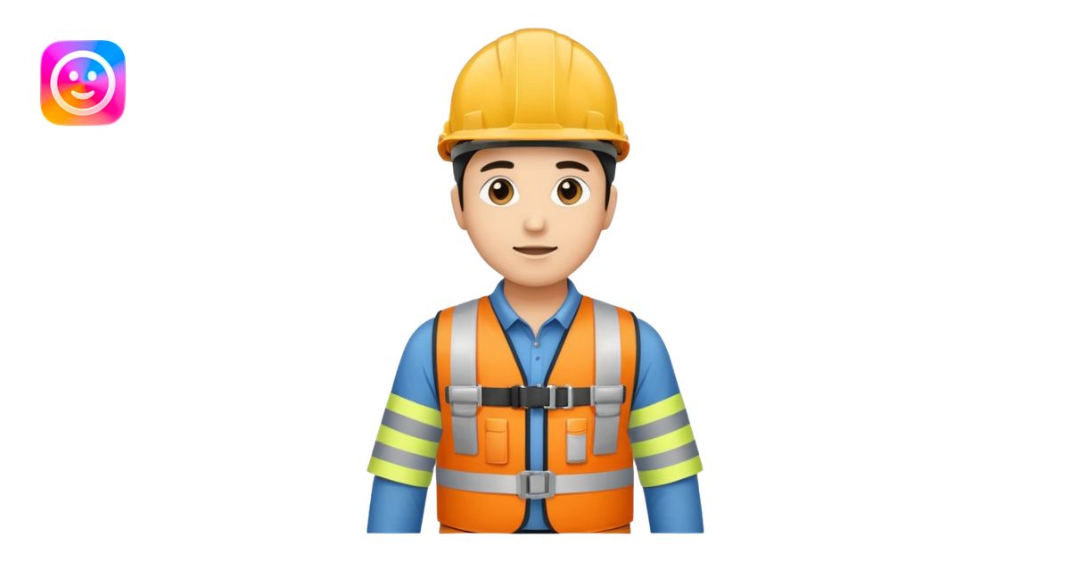 Work at height emoji | AI Emoji Generator