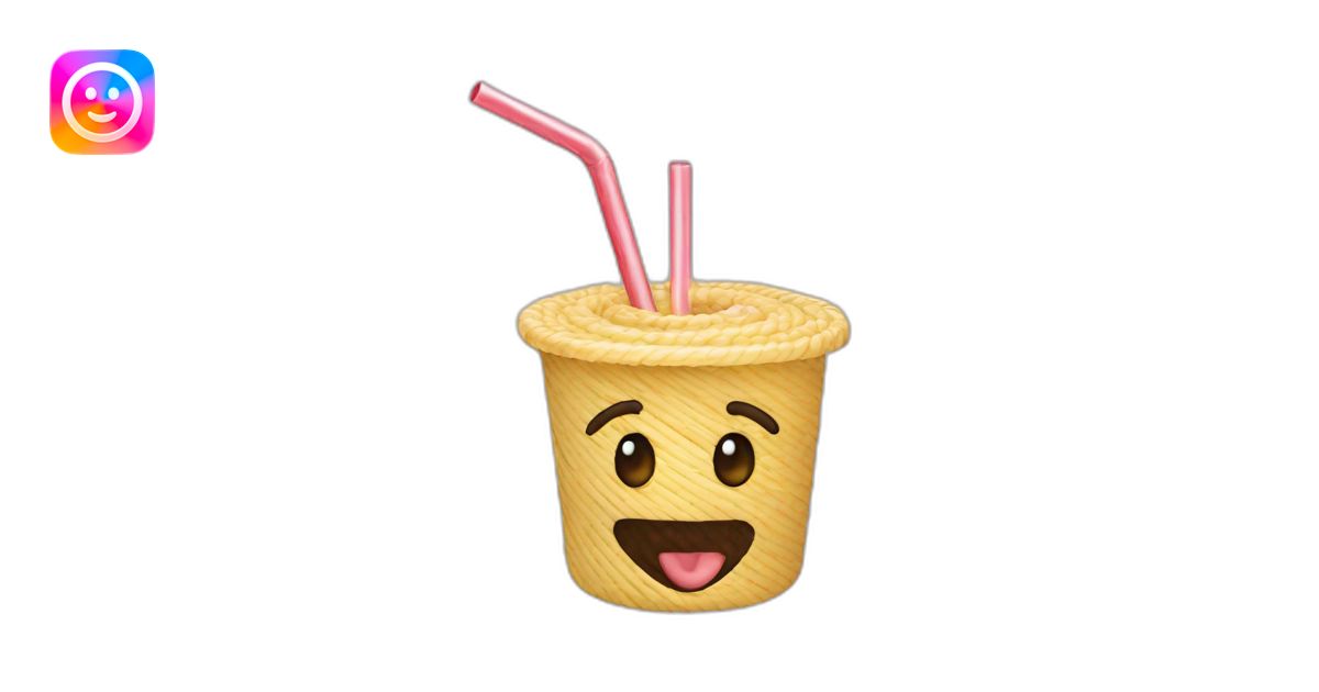 plastic straw emoji | AI Emoji Generator