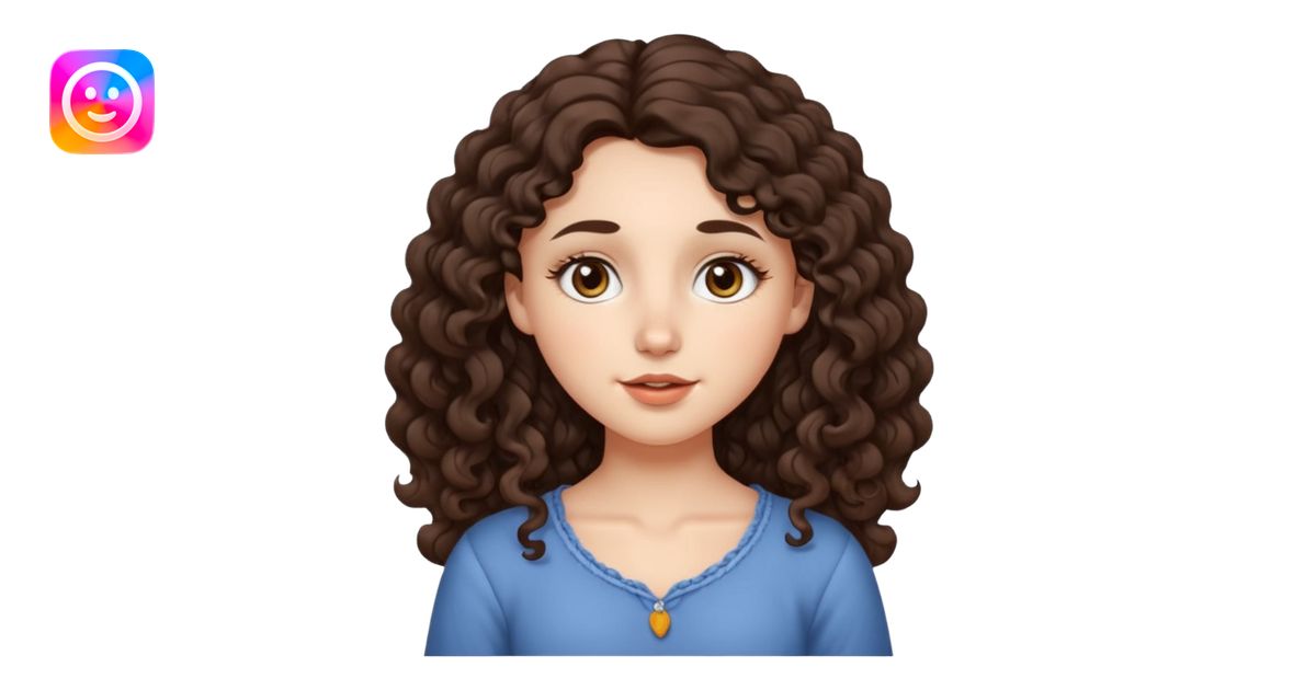 Aesthetic white girl with long curl hair color dark brown (almost black ...