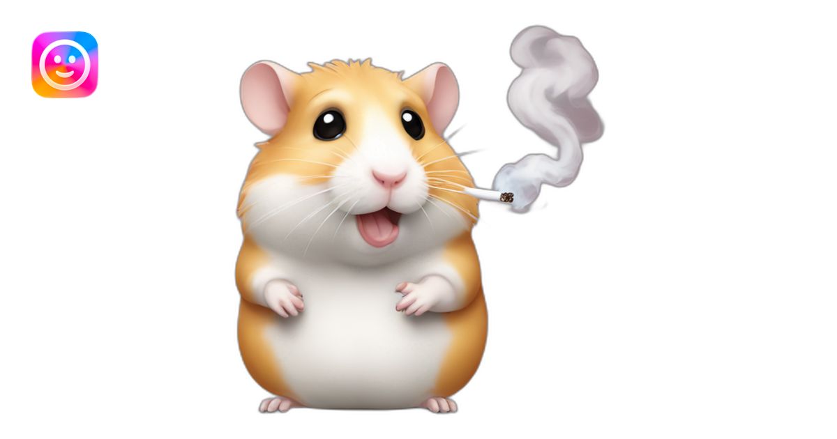 hamster smoking emoji | AI Emoji Generator