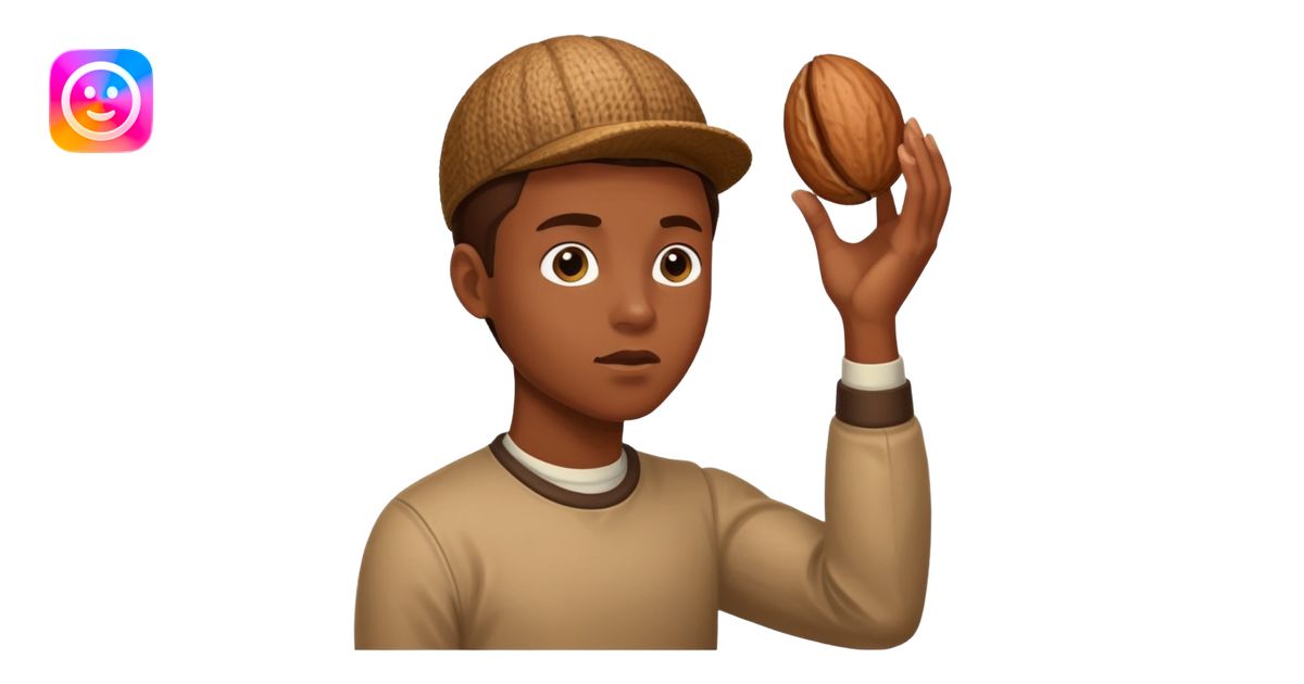Catching a nut emoji | AI Emoji Generator