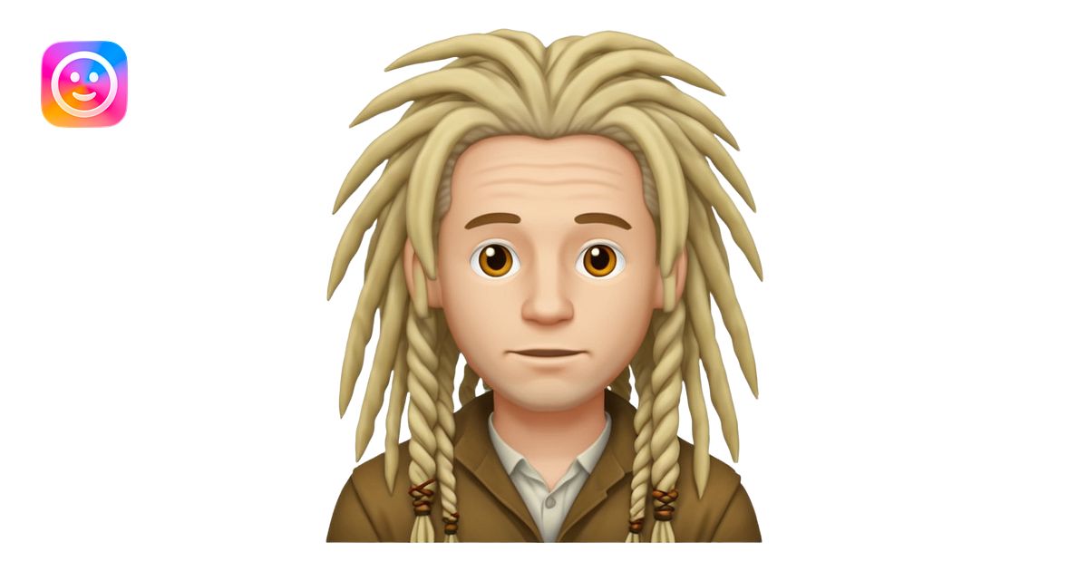 white man with dreadlocks emoji | AI Emoji Generator