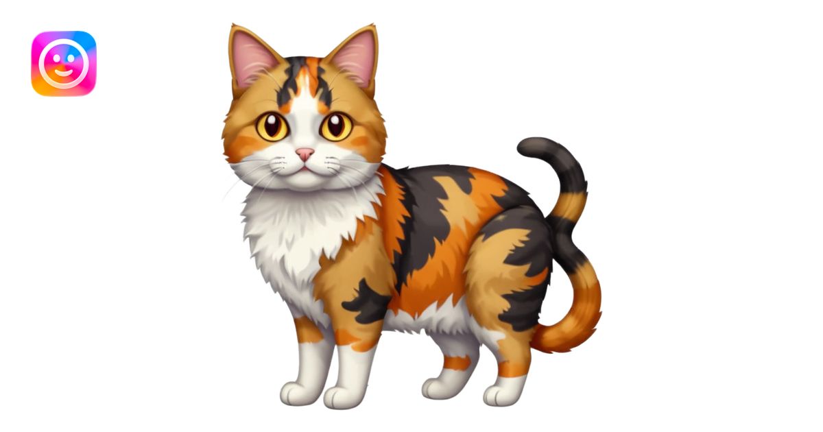 full body colourful light patched calico tabby cat with hazel eyes ...