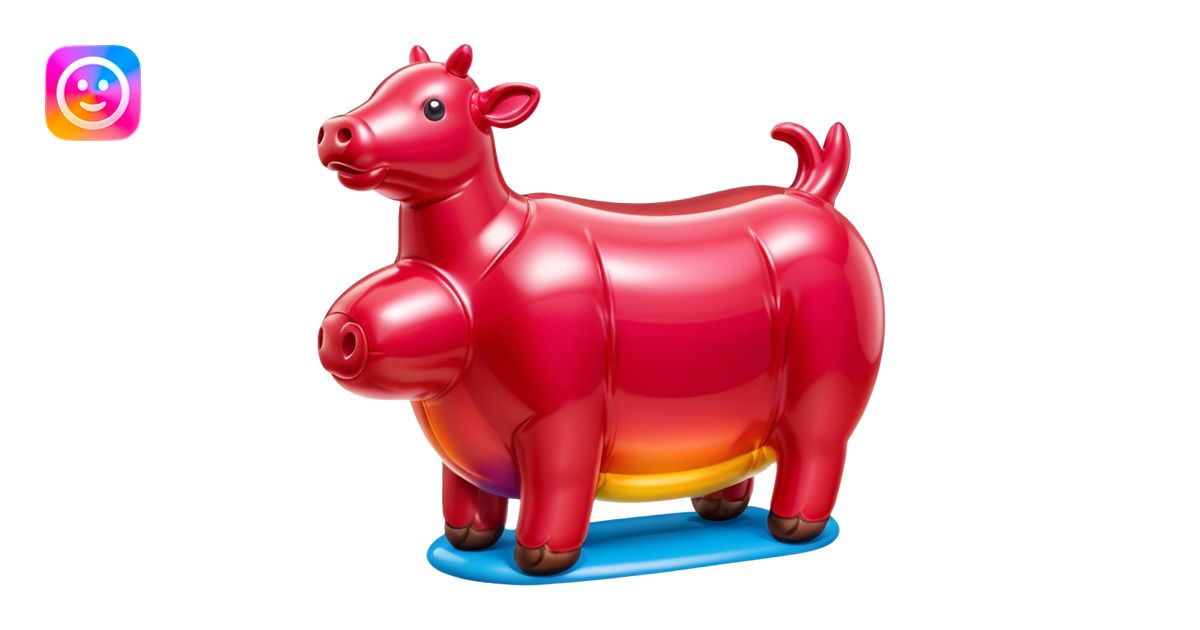 SPAM jeff koons style inflatable meat sculpture emoji | AI Emoji Generator