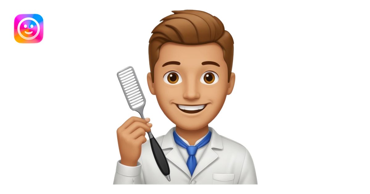 barber with comb emoji | AI Emoji Generator