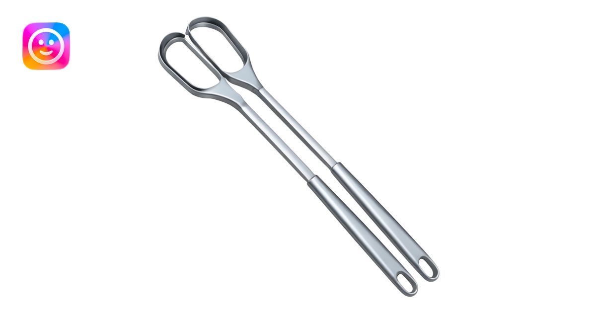 Tongs – long metal tongs for flipping emoji | AI Emoji Generator