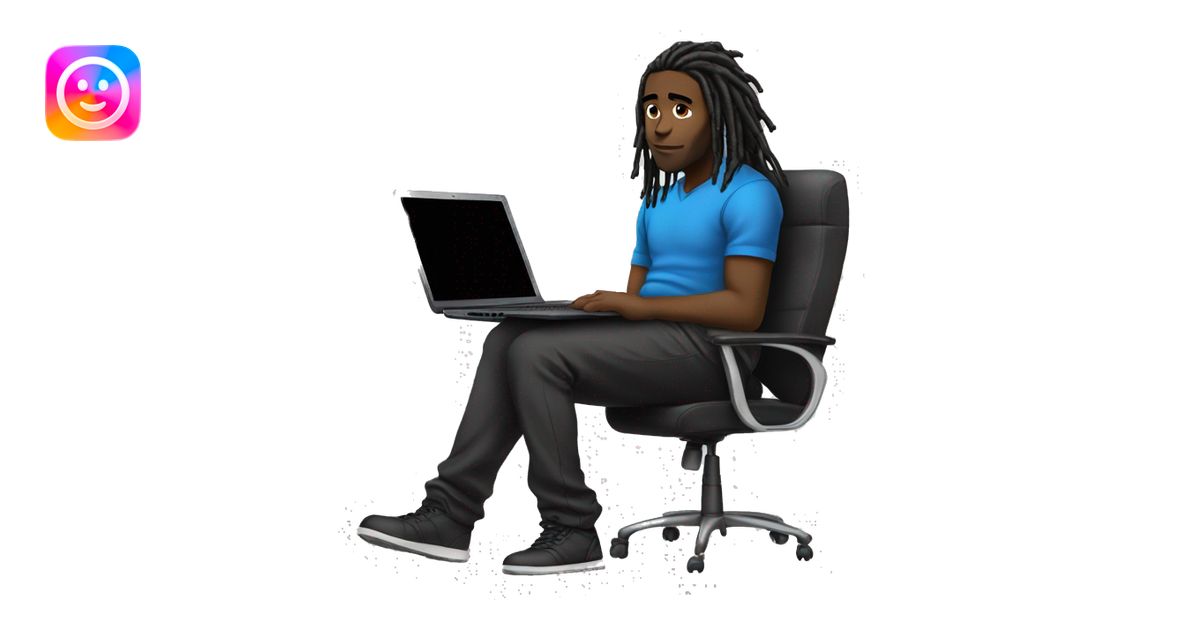 Black-guy-with-dreads-wearing-black-trackstuit-sitting-down-on-chair ...