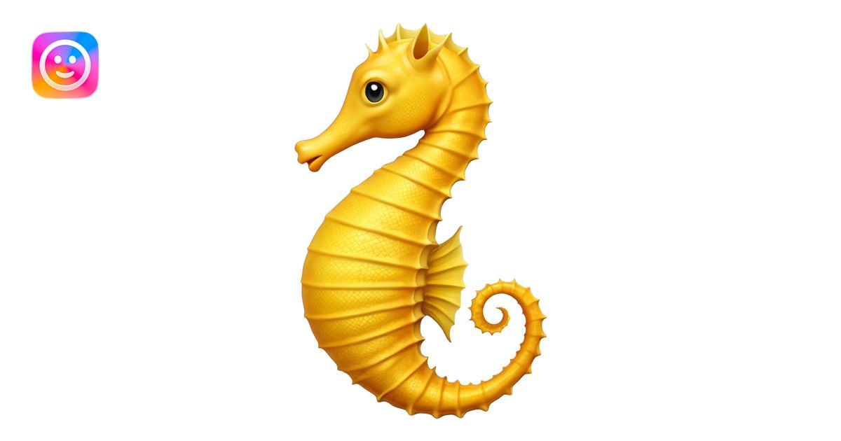 Sea horse pregnant Sea horse emoji | AI Emoji Generator