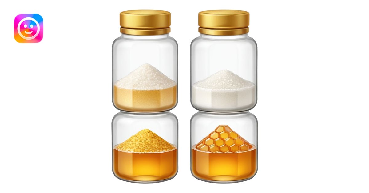 Salt and honey but separate emoji | AI Emoji Generator
