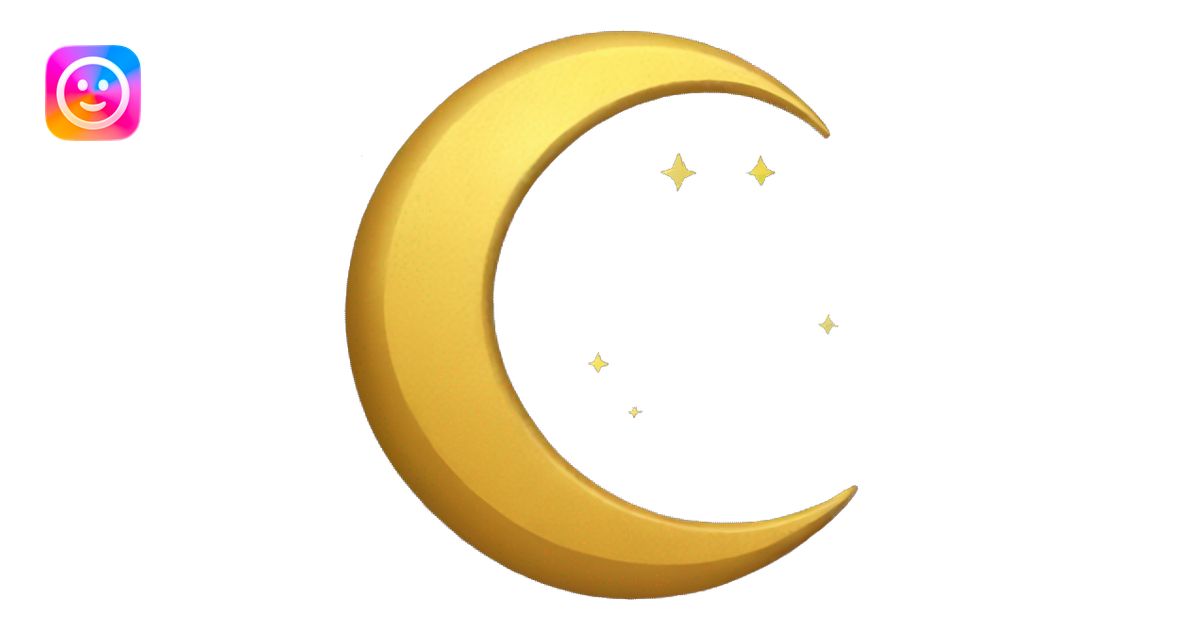 golden crescent emoji | AI Emoji Generator
