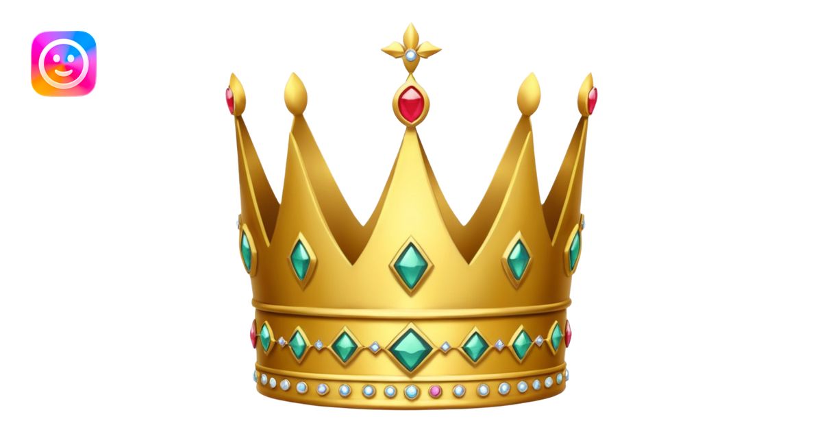Crown Wearing Ceremony emoji | AI Emoji Generator