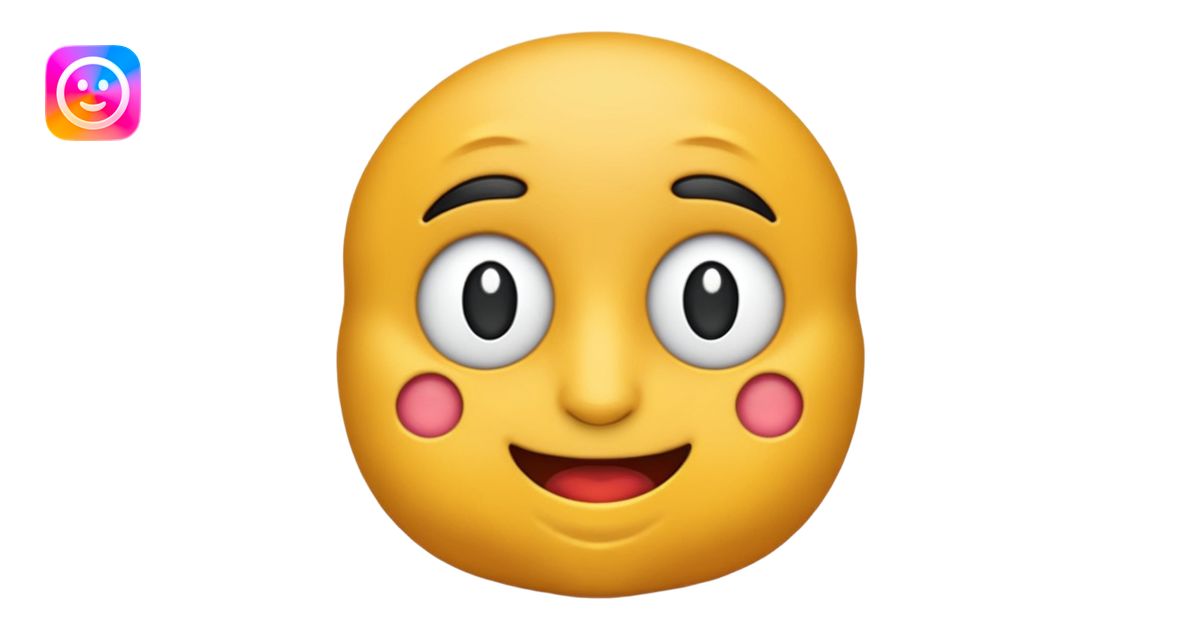 emoji cu un pupic albastru emoji | AI Emoji Generator